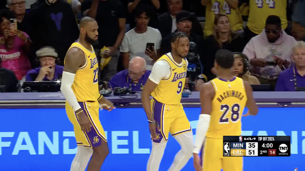 NBA: Zrobili to! LeBron i Bronny zagrali razem w meczu NBA - PROBASKET