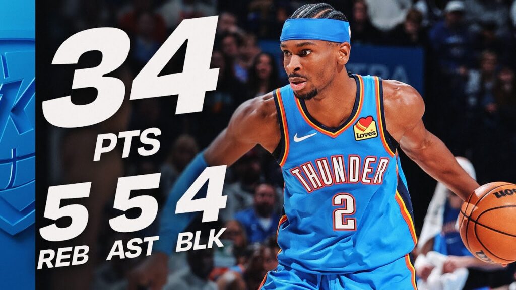 Wyniki NBA: 34 punkty Shaia, Thunder odgryźli się Spurs, 31 punktów ...